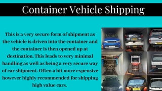 Car Shipment Guide | Simba Shipping | PPT