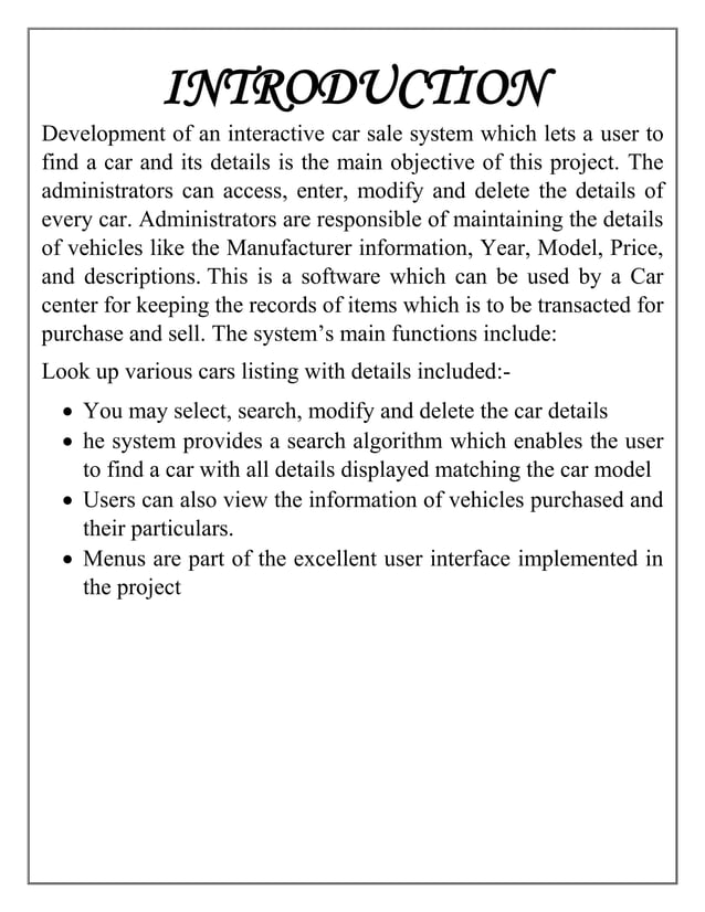 PYTHON PROJECT ON CARSHOP SYSTEM | PDF | Grocery Shopping | Shopping