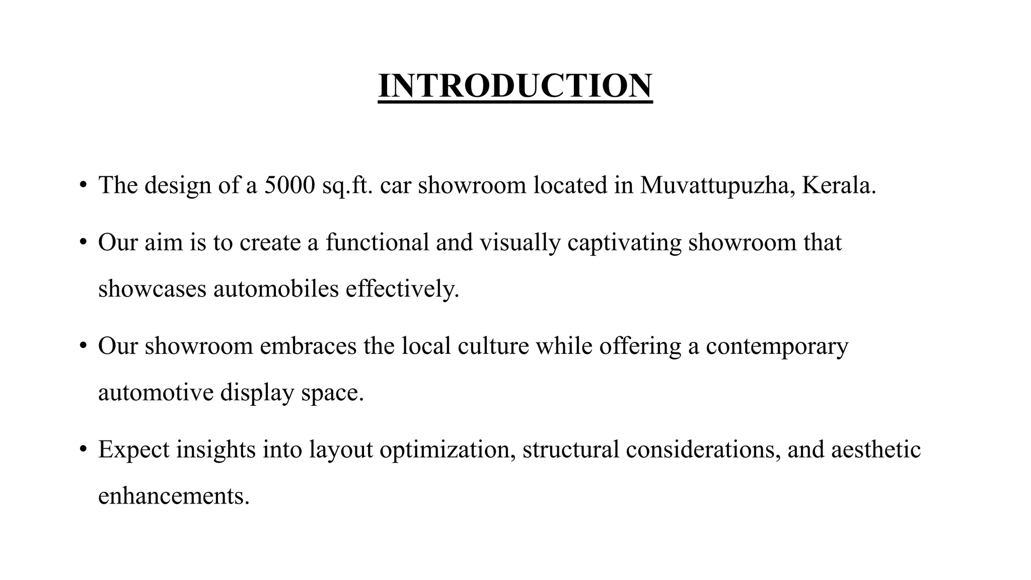 DESIGN AND ANALYSIS OF A CAR SHOWROOM USING E TABS | PPTX