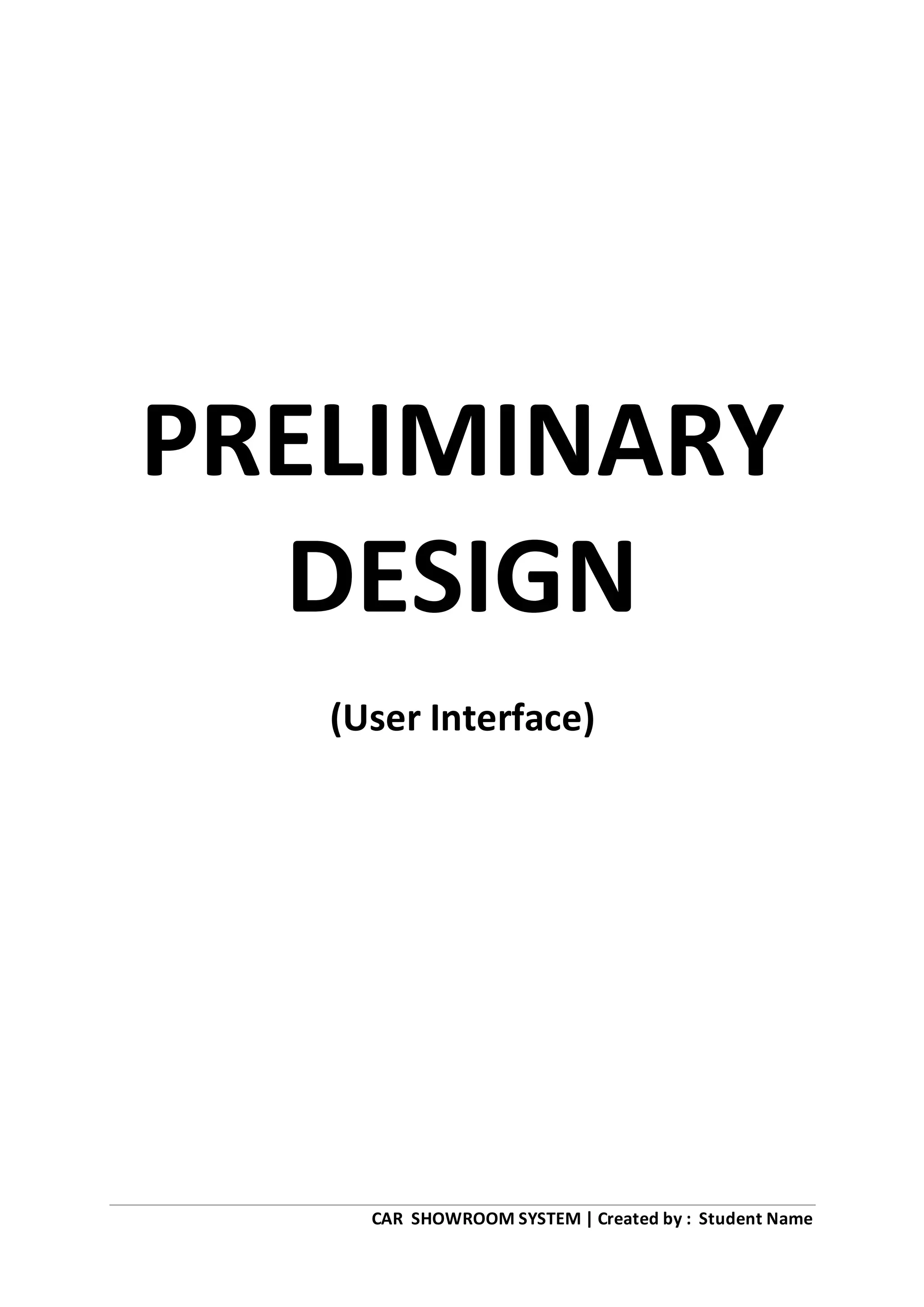 CAR SHOWROOM SYSTEM | DOCX