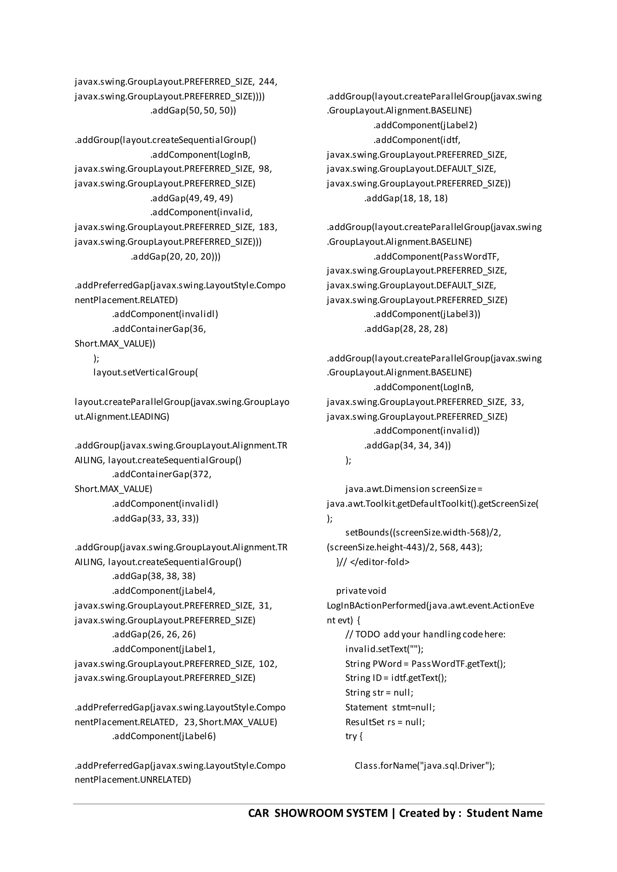 CAR SHOWROOM SYSTEM | DOCX