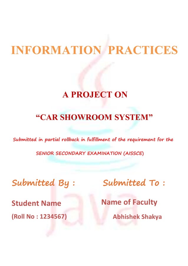 CAR SHOWROOM SYSTEM | DOCX