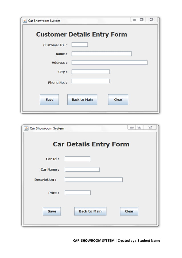 CAR SHOWROOM SYSTEM | DOCX