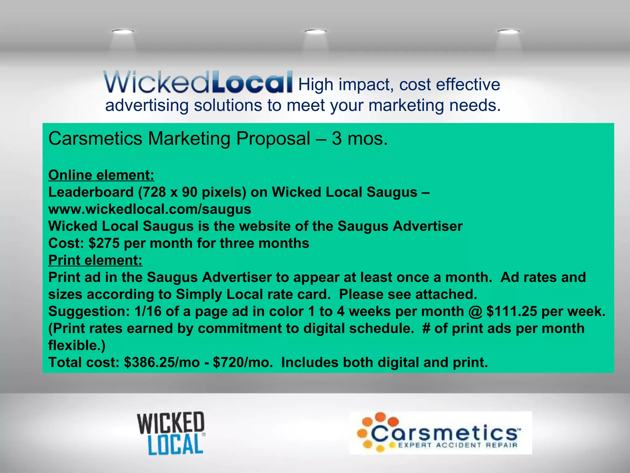 Carsmetics marketing proposal | PPT