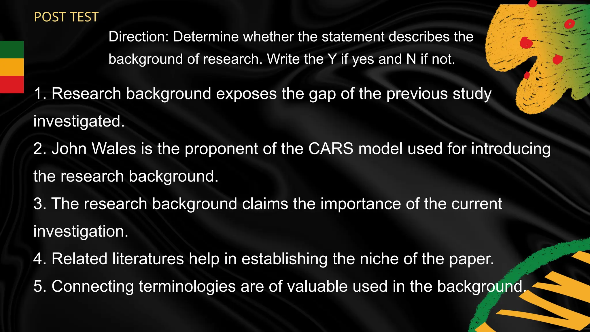 CARS MODEL IN PREPARING INTRO OF RESEARCH | PPTX