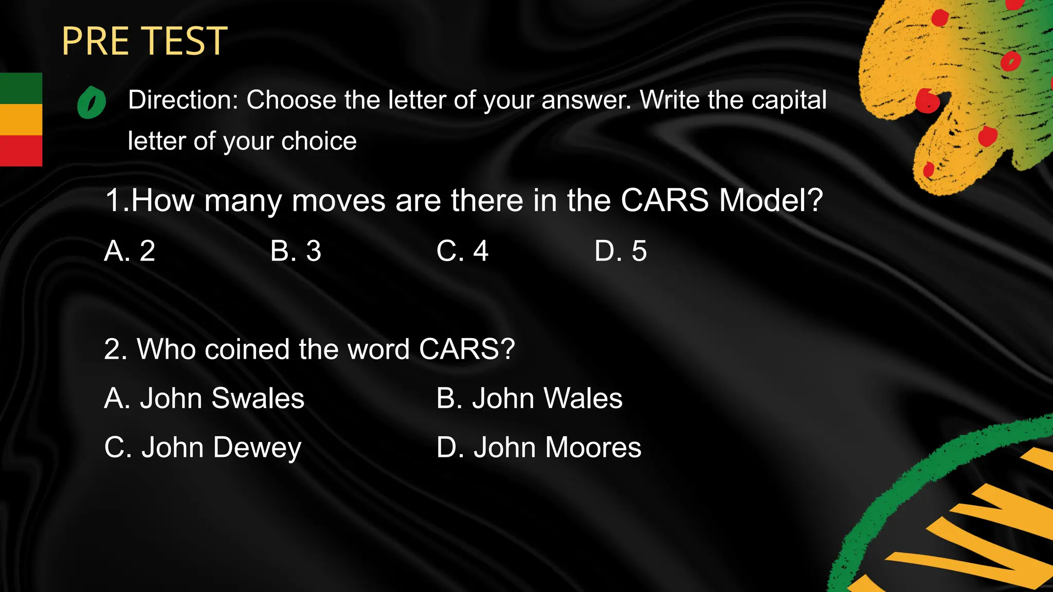 CARS MODEL IN PREPARING INTRO OF RESEARCH | PPTX