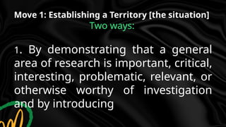 CARS MODEL IN PREPARING INTRO OF RESEARCH | PPTX