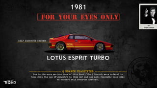 Cars of James Bond | PDF