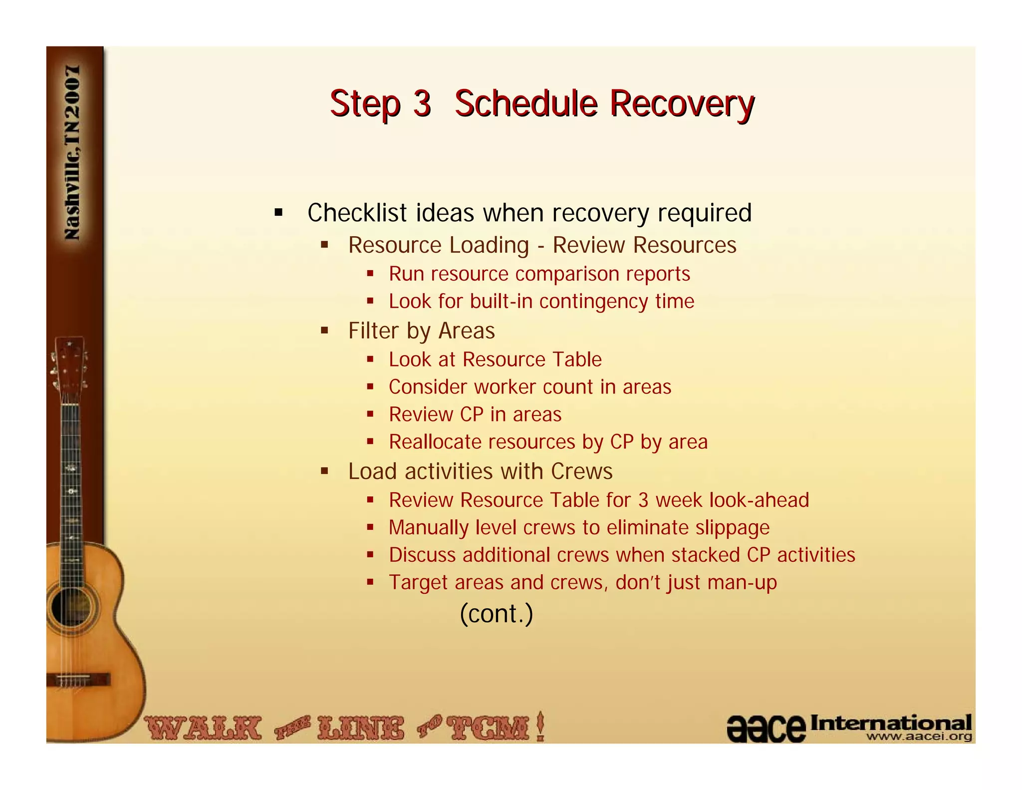 Recovery Scheduling | PDF