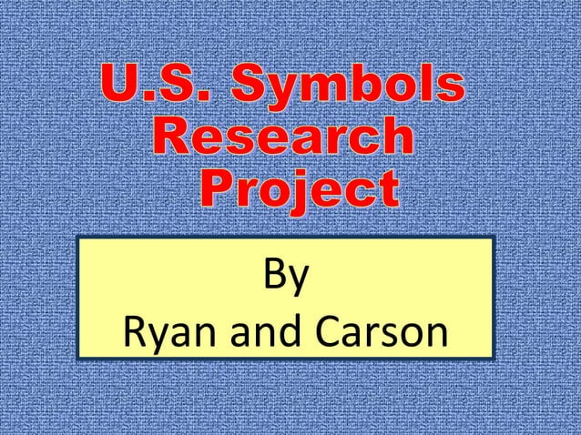 Carson and ryan's symbol research pp | PPT