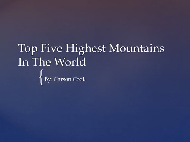 Carson Cook's presentation1 | PPT