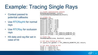 Embree Ray Tracing Kernels | Overview and New Features | SIGGRAPH 2018 ...