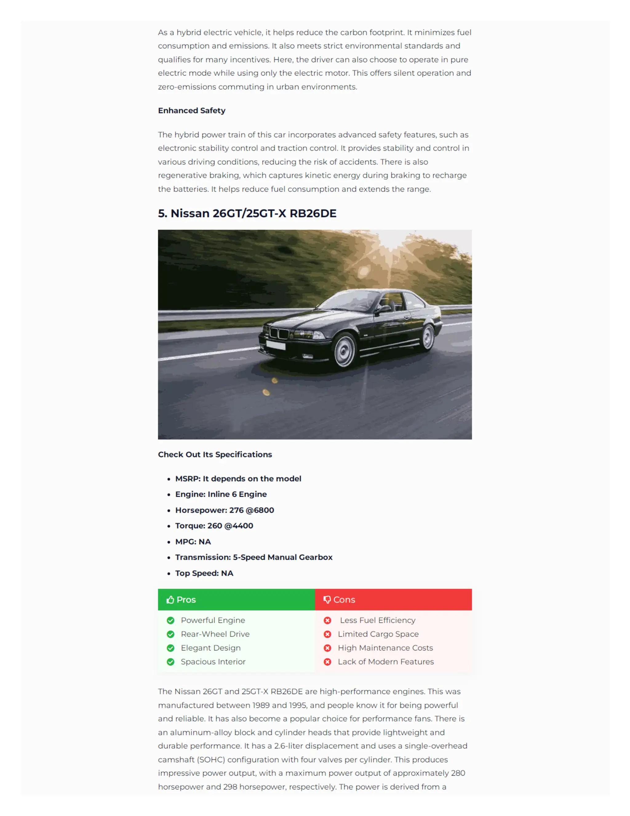 Exploring the Power and Elegance of Cars with Inline 6 Engines | PDF