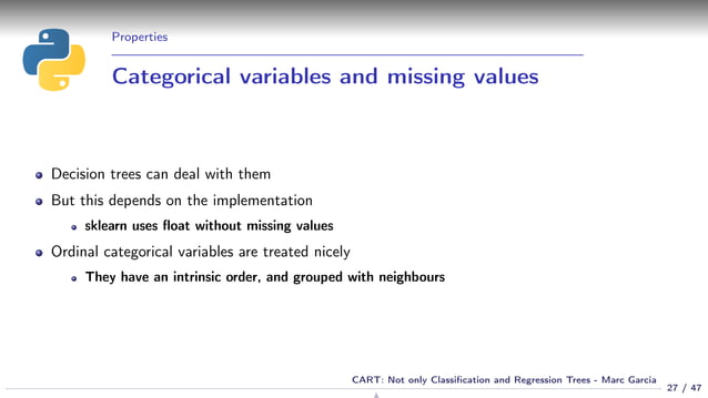 CART: Not only Classification and Regression Trees | PPT