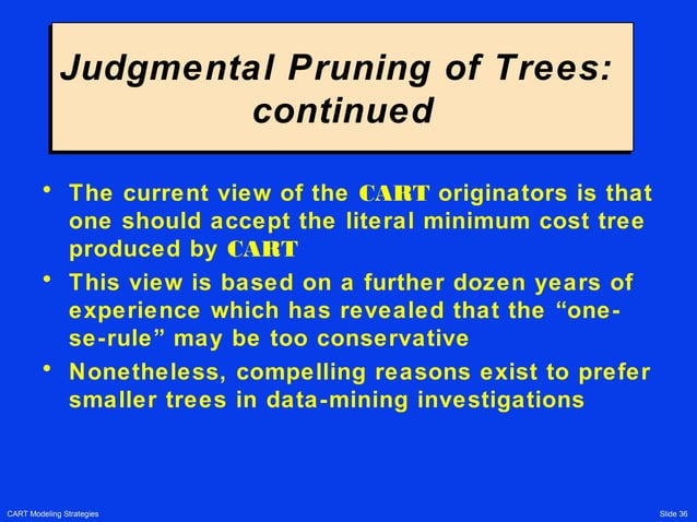 CART Classification and Regression Trees Experienced User Guide | PPT