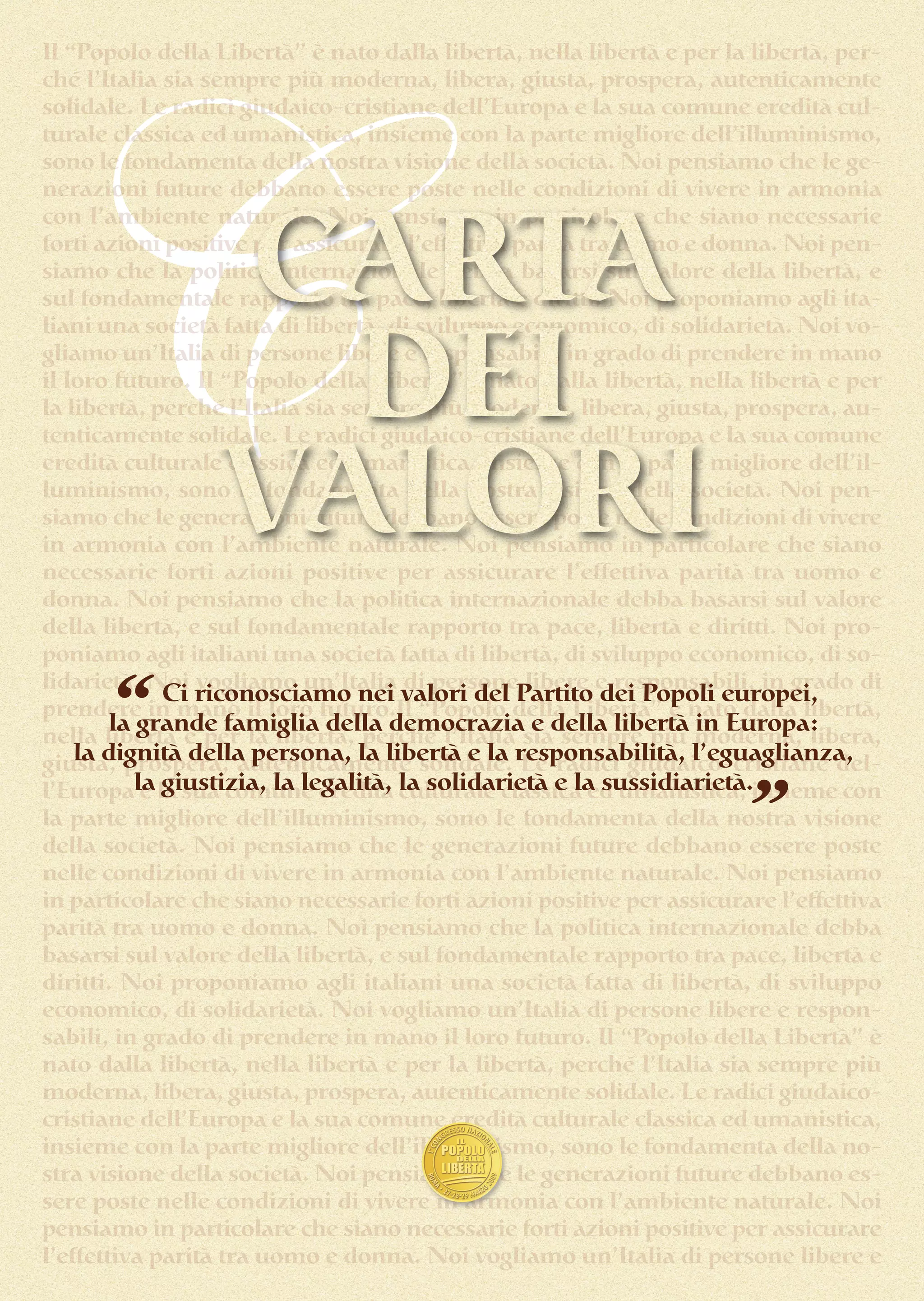 Carta dei-valori | PDF