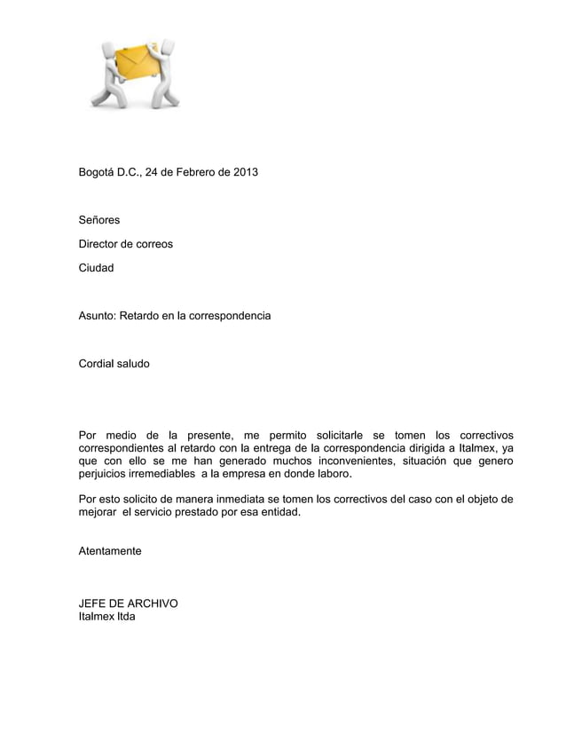 carta estilo bloque extremo