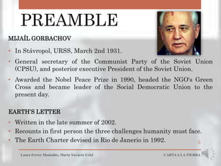 Carta a la tierra, Gorbachov | PPTX