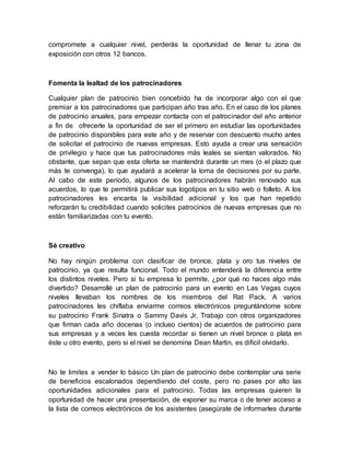 Carta al patrocinador rayling | DOCX