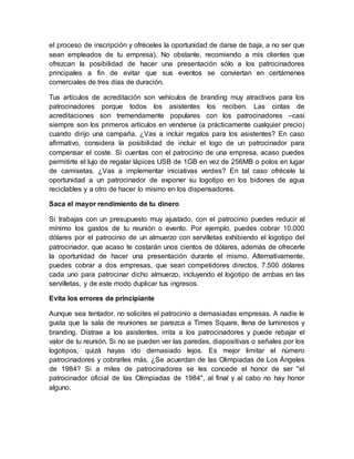 Carta al patrocinador rayling | DOCX