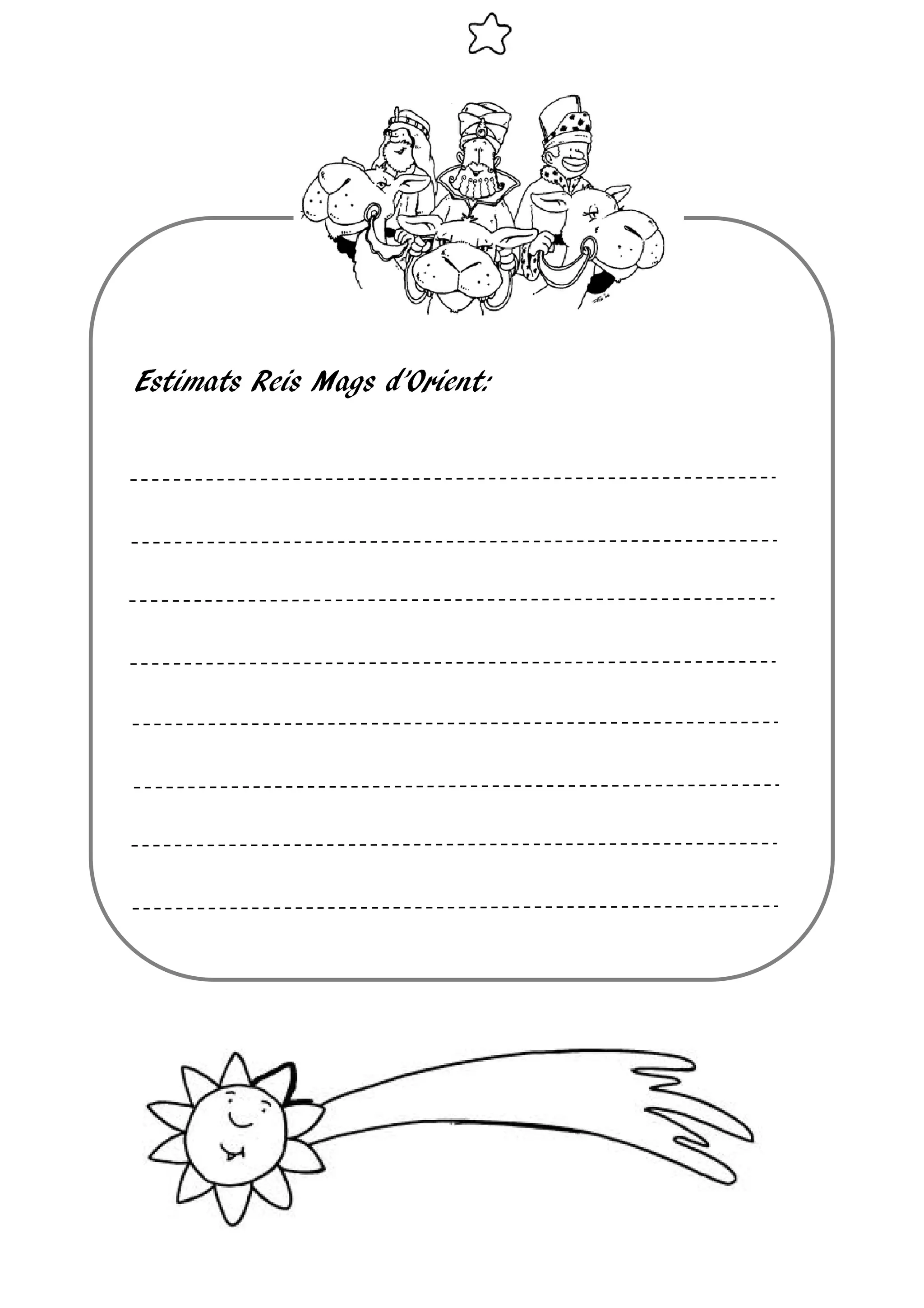 Carta als reis mags d'orient | PDF
