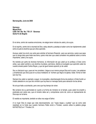 Carta a Miguel | DOC