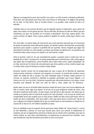 Carta a mi hijo | DOC