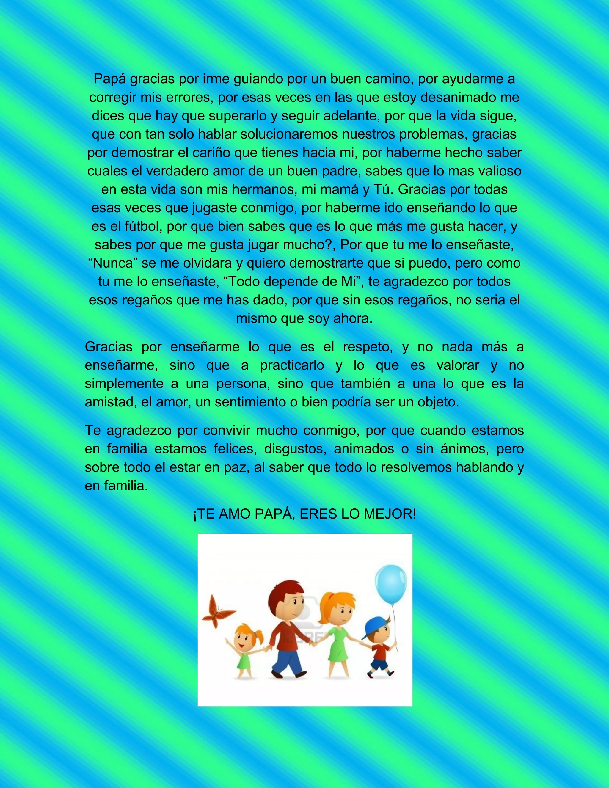 Carta a mis padres | PDF