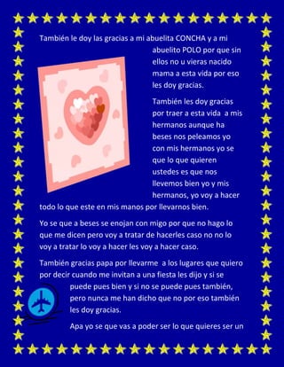 Carta a mis padres | DOCX