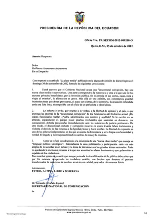 Carta arosemena | PDF