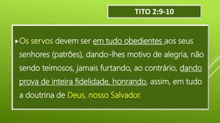 CARTA A TITO, CAPÍTULO 2 | PPTX