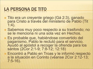 CARTA A TITO ISOM.ppt biblia y amor prese | PPT