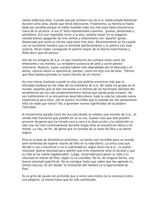 Carta a una mujer alcoholica | PDF