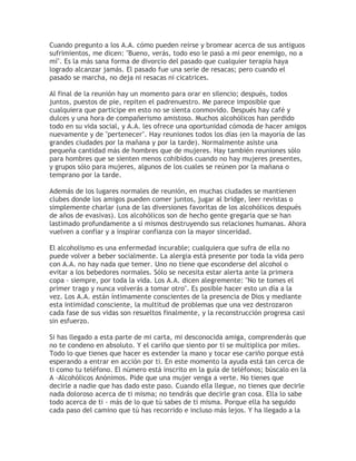 Carta a una mujer alcoholica | PDF