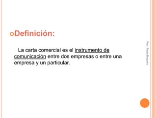 Carta comercial | PPTX