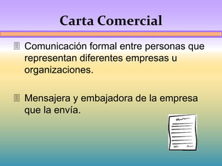 Carta comercial estilos y puntuaciones | PPTX