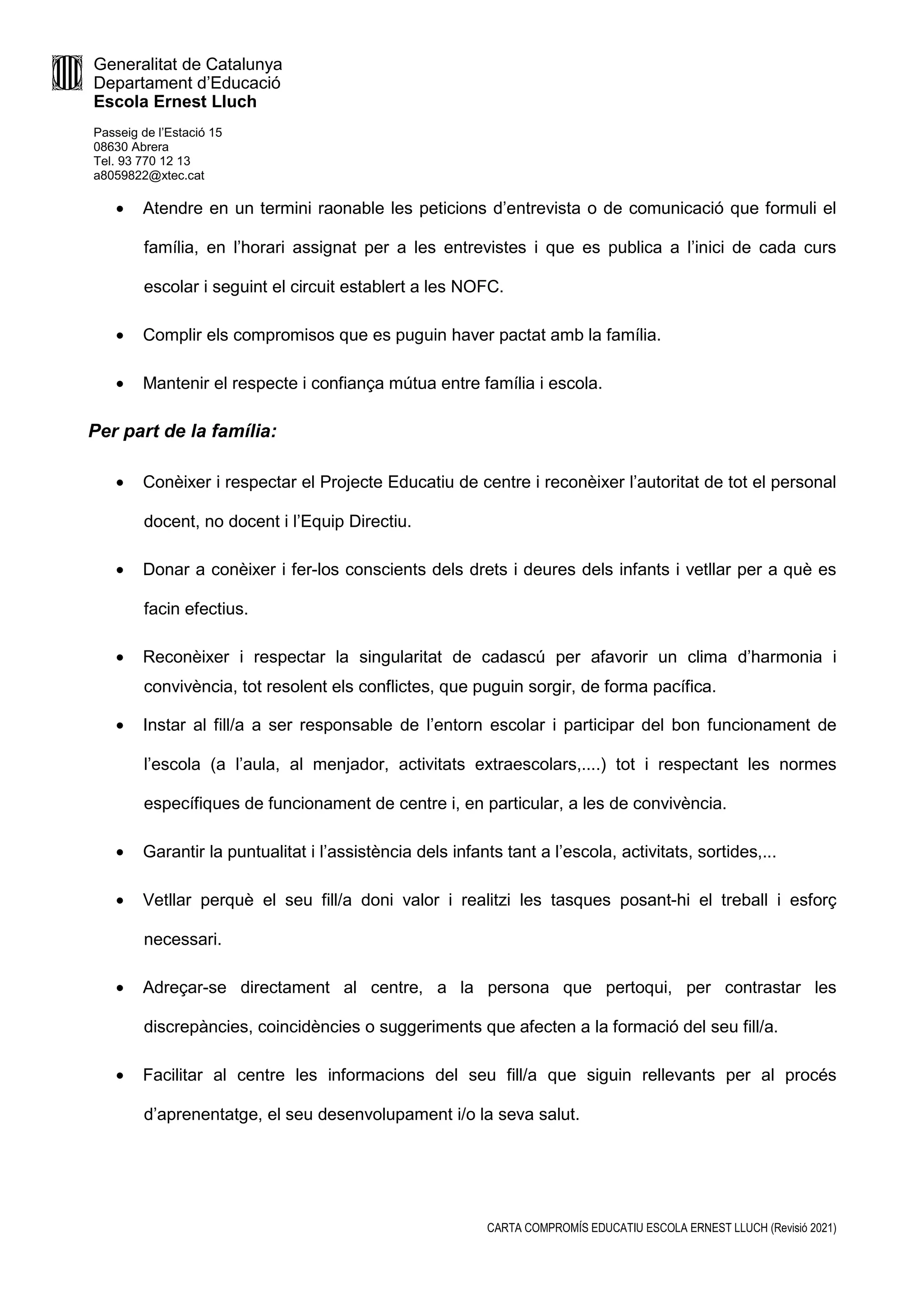 CARTA COMPROMIS ELLUCH | PDF