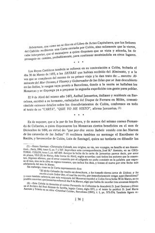 La Carta de Colon anunciando el descubrimiento del Nuevo Mundo | PDF