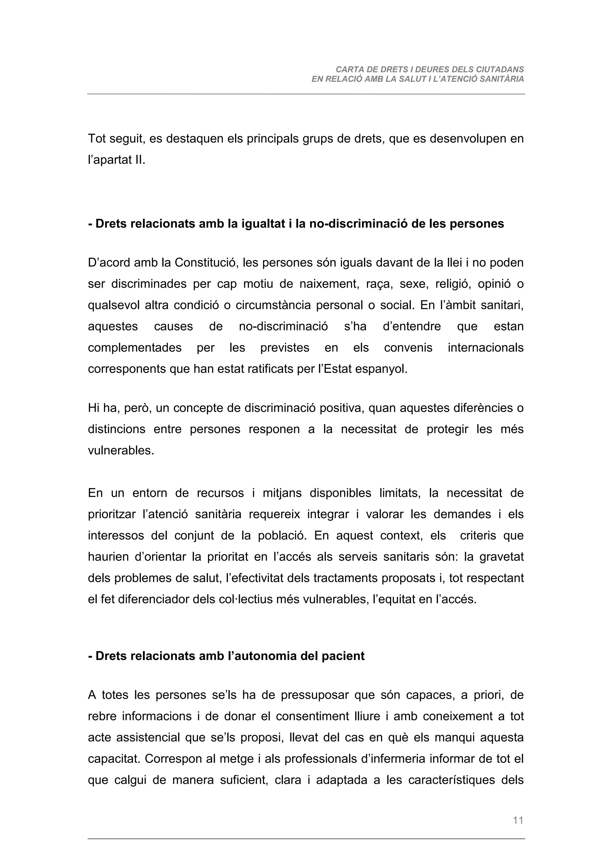 Carta de derets i deures | PDF