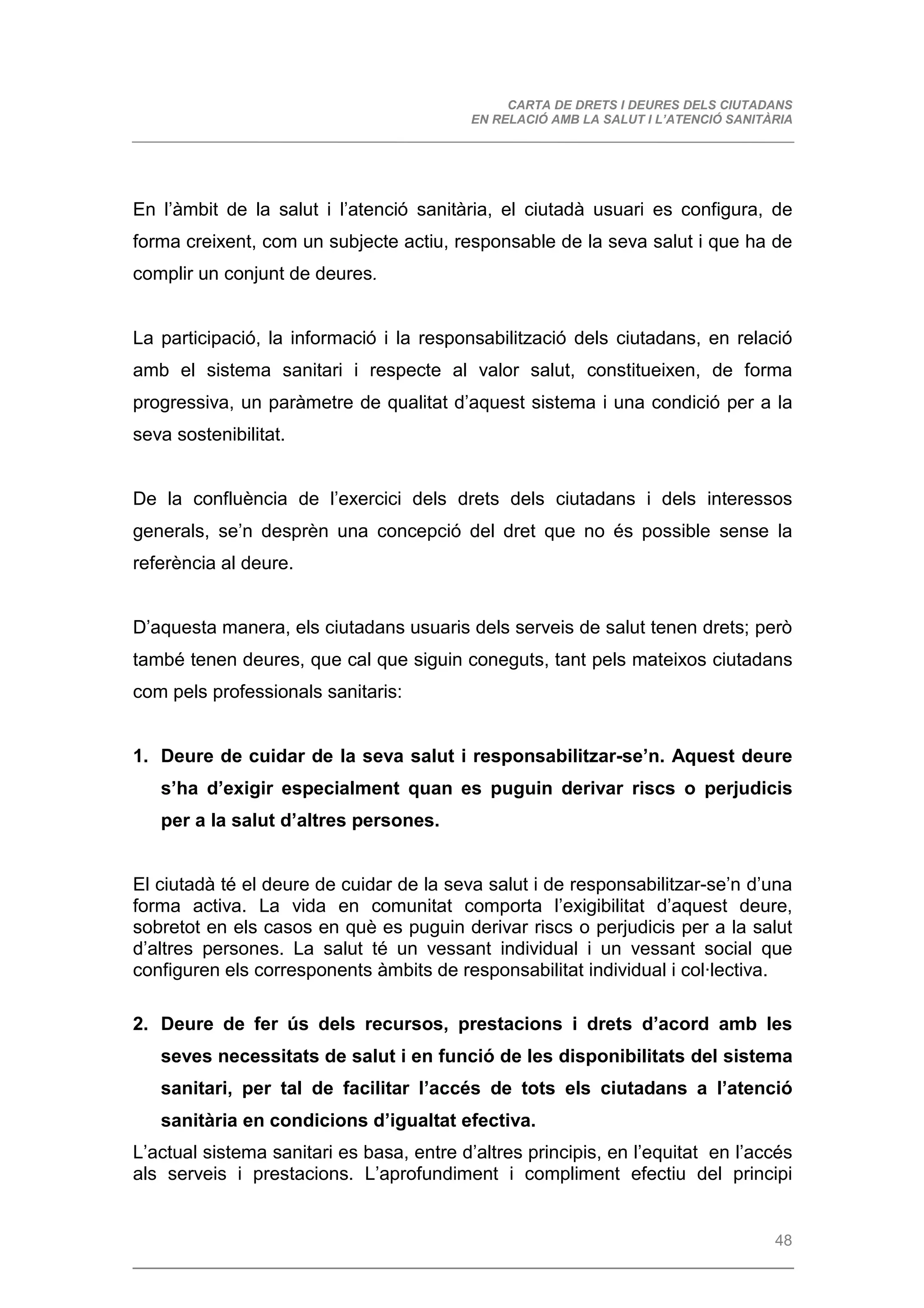 Carta de derets i deures | PDF