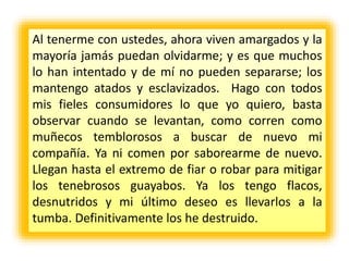 Carta del alcohol a sus víctimas | PPTX