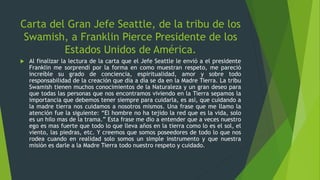 Carta del Gran Jefe Seattle | PPTX