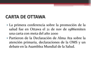 Carta de ottawa | PPTX