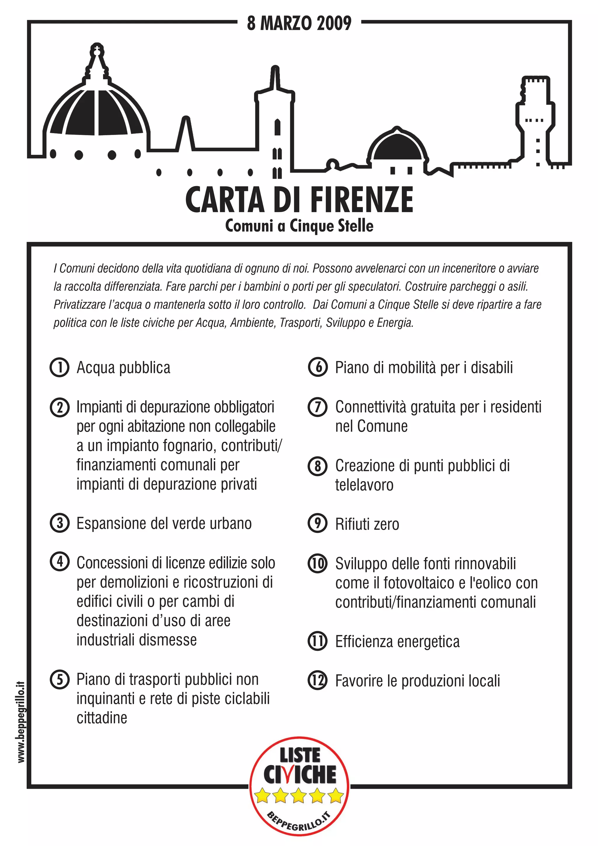 Carta di firenze | PDF
