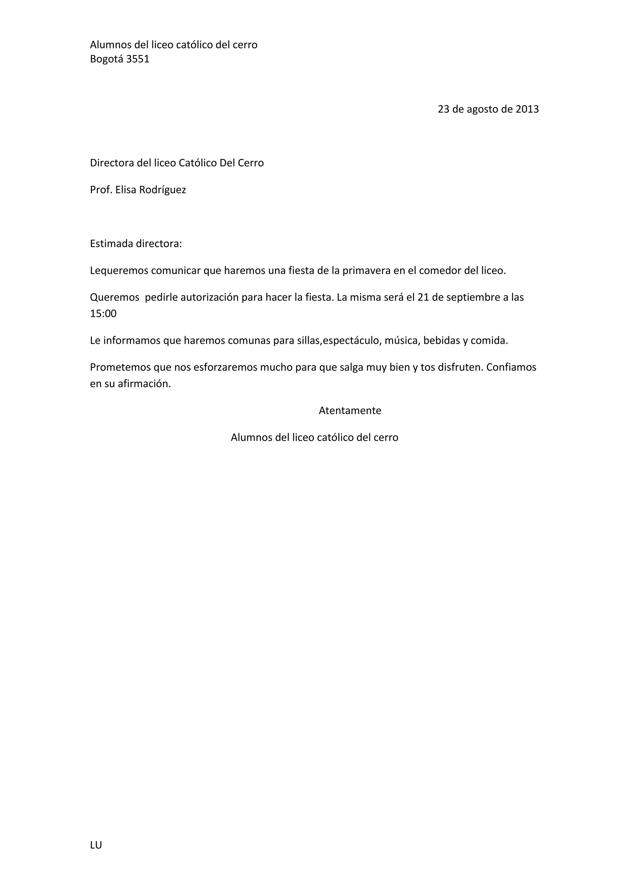Carta directora | PDF