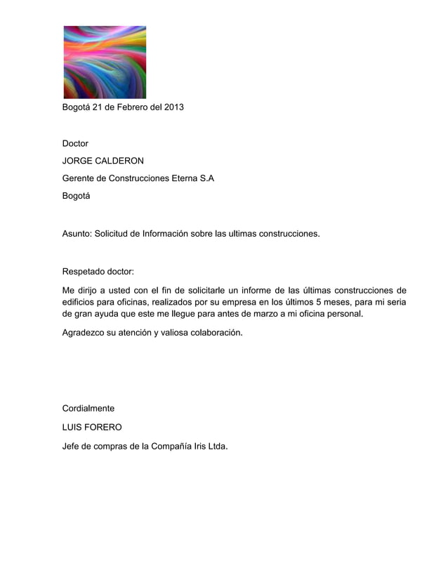 Carta estilo bloque | PDF