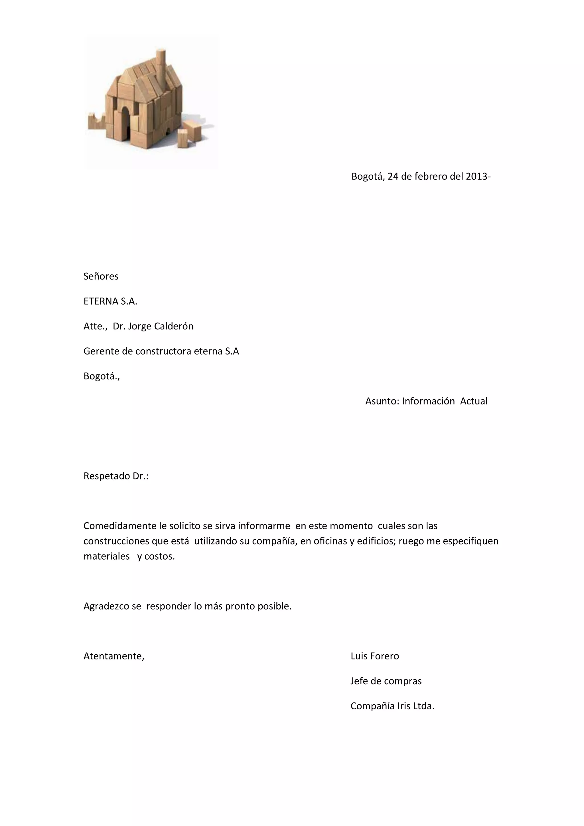 Carta estilo bloque (2) | DOCX