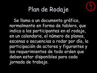 Carta Gantt Y Plan De Rodaje | PPT