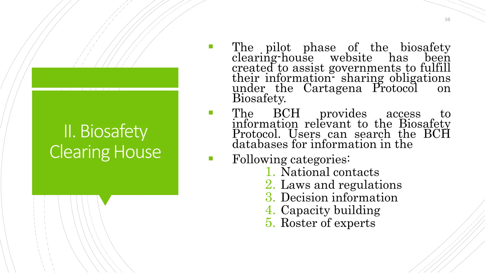 Cartagena Protocol on Biosafety to the Convention on Biological ...