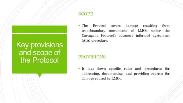 Cartagena Protocol on Biosafety to the Convention on Biological ...